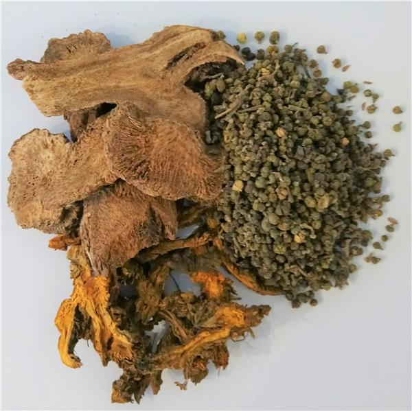 Pilule à base de Mu Xiang et de Huang Lian Yao Dao